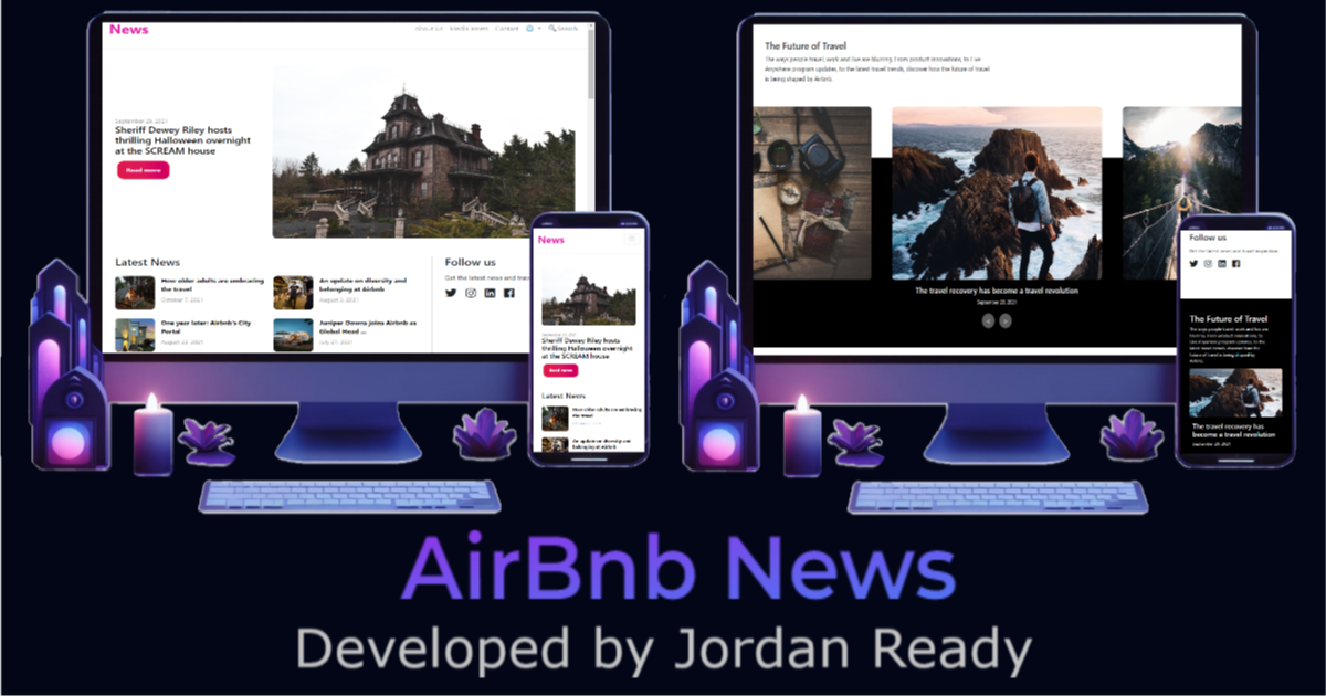 AirBnb News Clone | Jordan Ready
